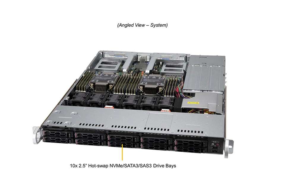 Supermicro SYS-120C-TN10R | CloudDC SuperServer 120C-TN10R