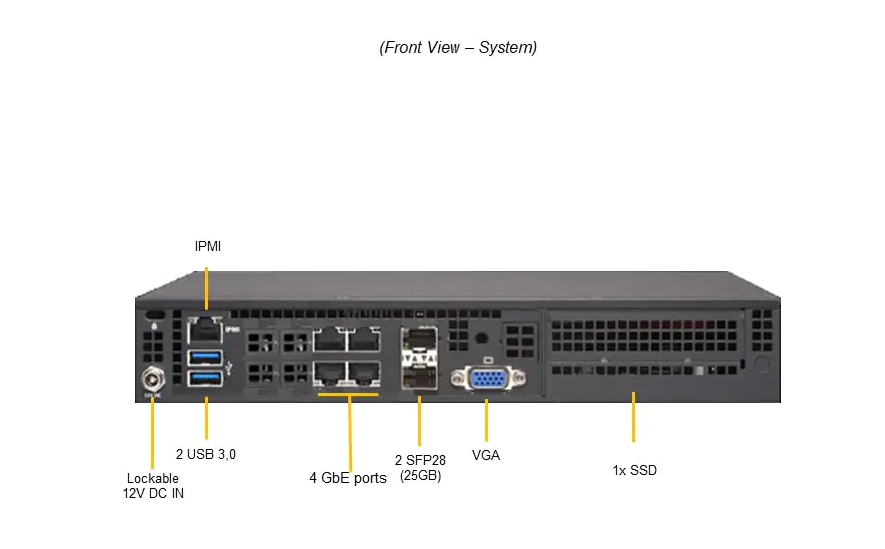 Supermicro SYS-E300-12D-8CN6P | IoT SuperServer